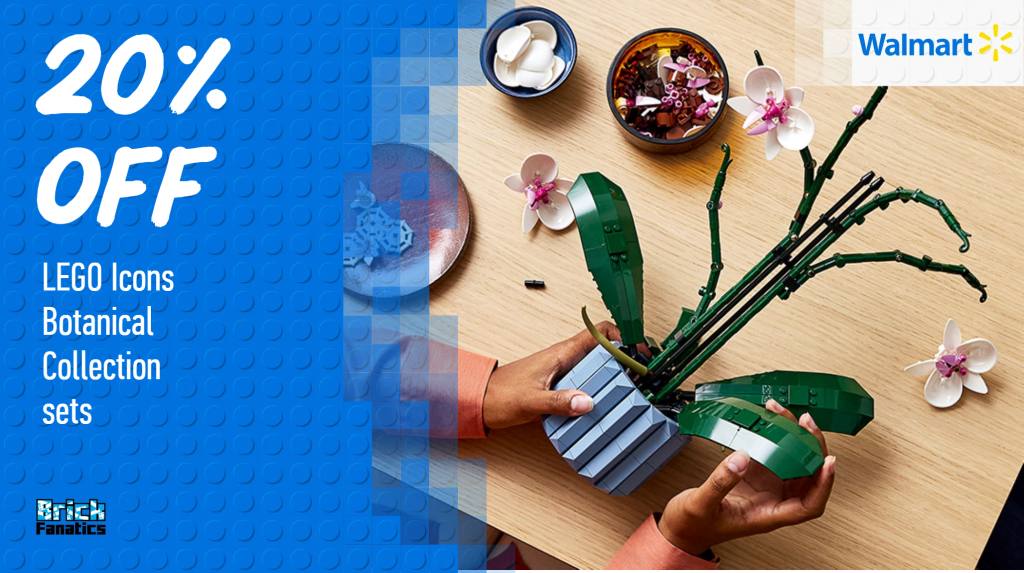 Li-Trio tsa LEGO Icons Botanical Collection li sete li theotsoe Walmart