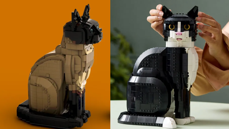 LEGO Ideas team look to feline friends for 21349 Tuxedo Cat