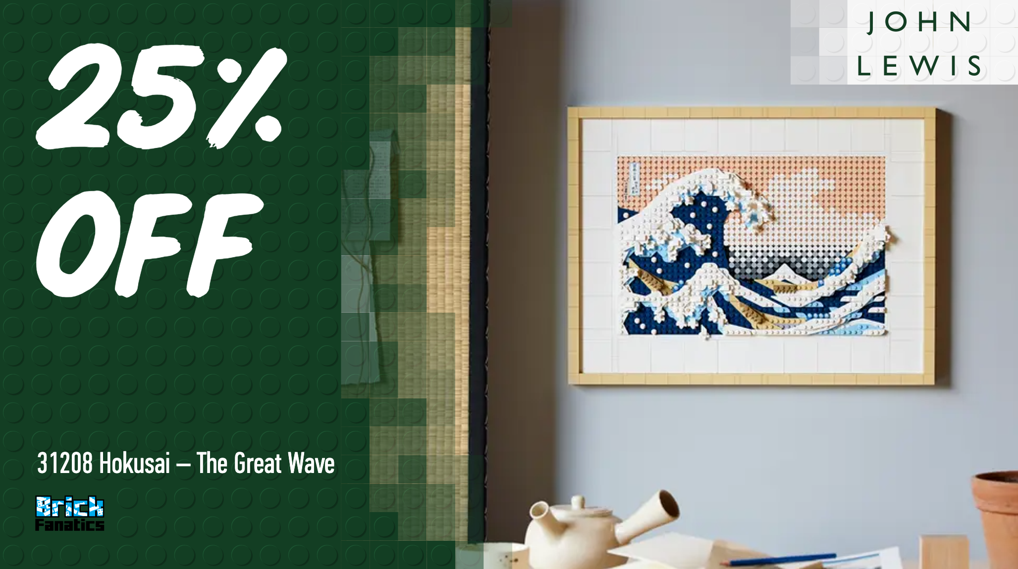 Enjoy a moment of peace for less with LEGO Art The Great Wave - Brick ...