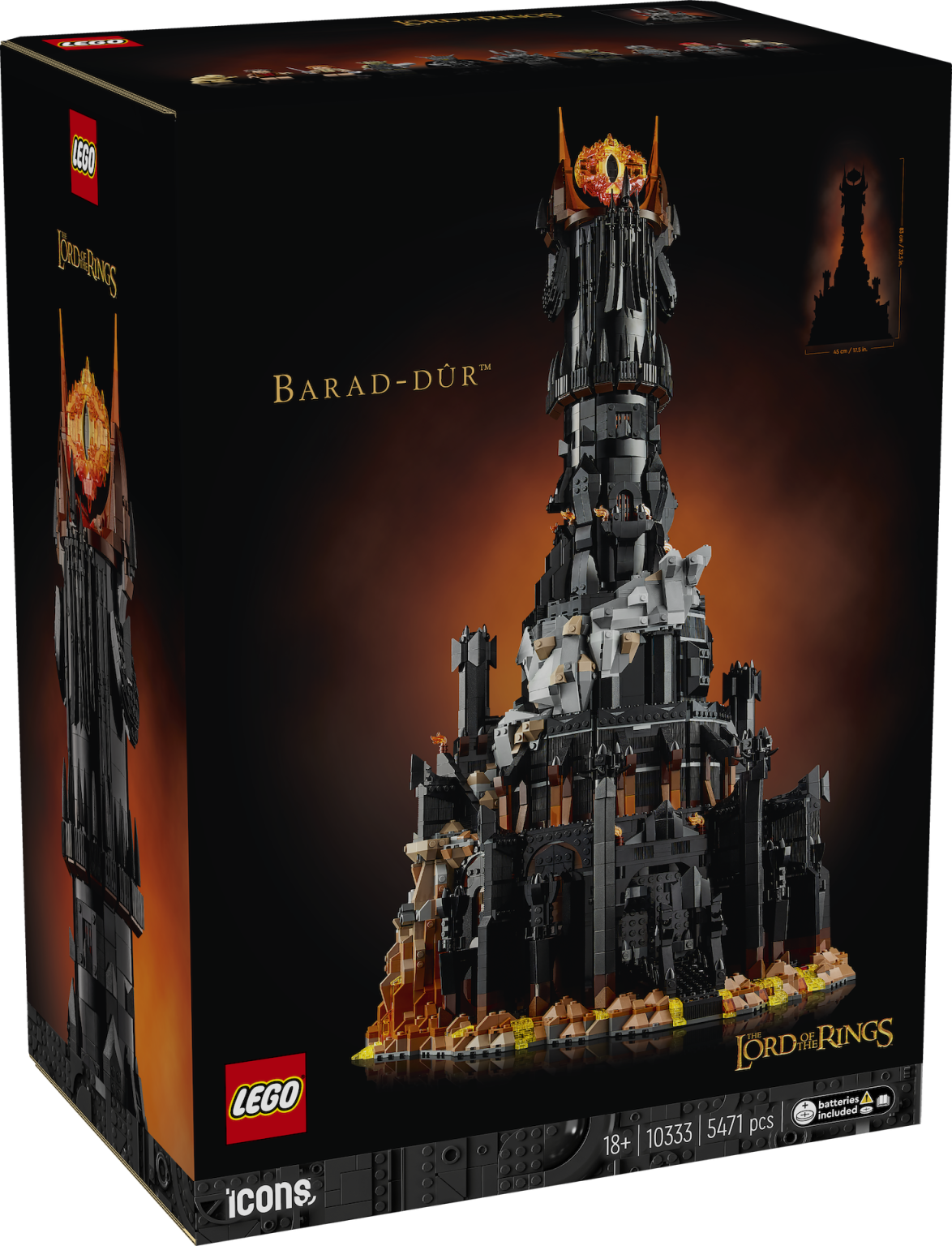 LEGO Icons 10333 The Lord of the Rings: Barad-dûr revealed