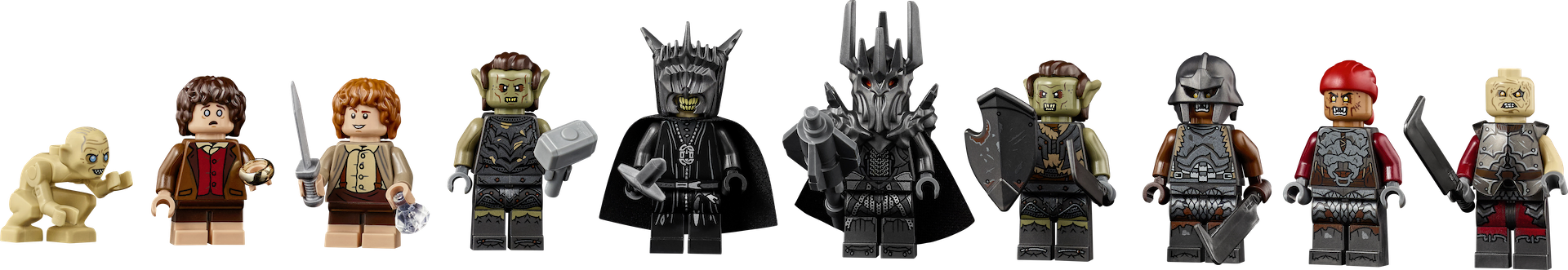 LEGO Icons 10333 The Lord of the Rings: Barad-dûr has important minifigures