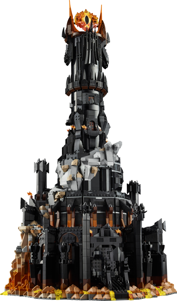 How to stack multiple copies of the new LEGO Barad-dûr
