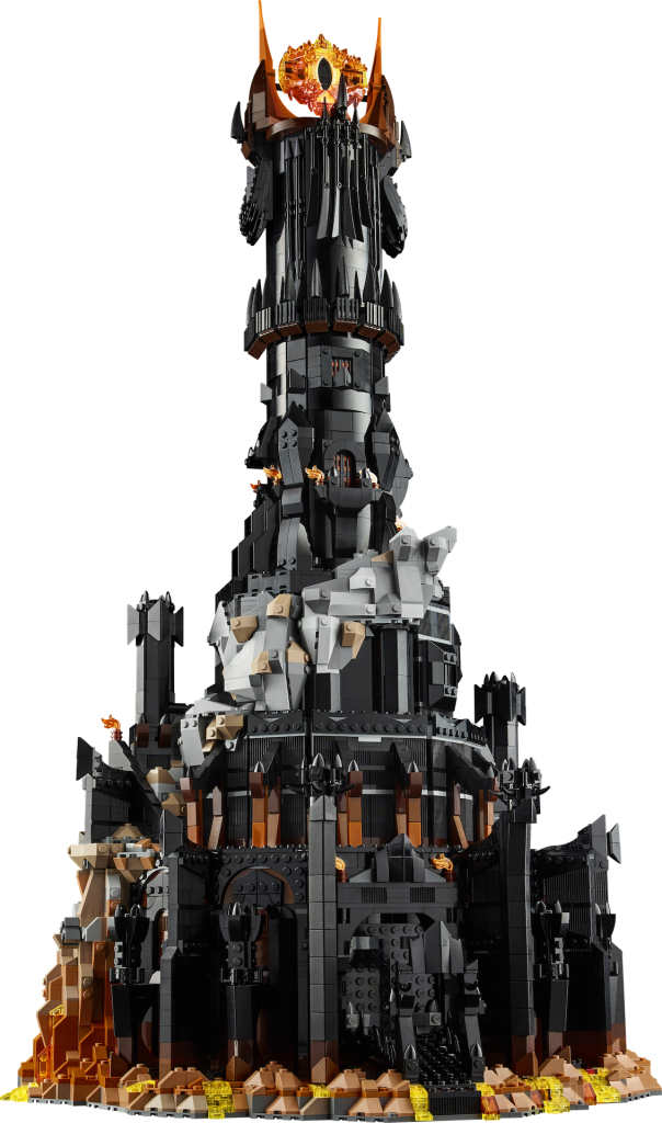 How to stack multiple copies of the new LEGO Barad-dûr