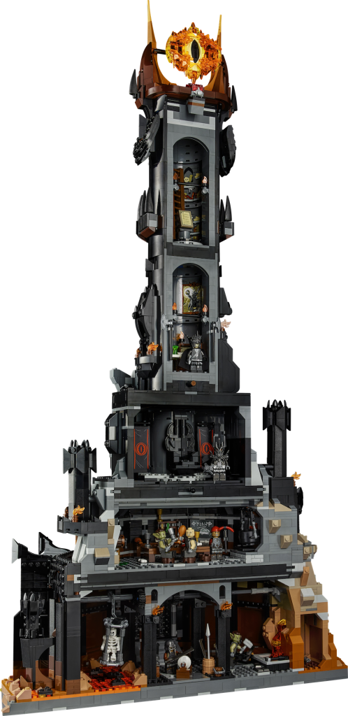 How to stack multiple copies of the new LEGO Barad-dûr