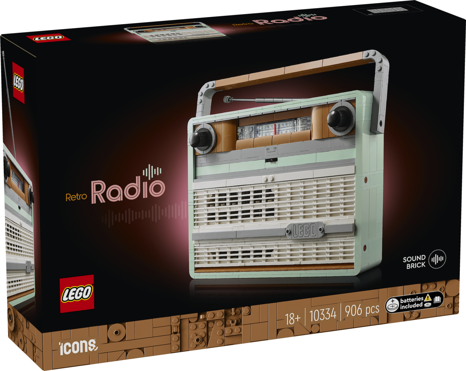 LEGO Icons 10334 Retro Radio rivelatu ufficialmente