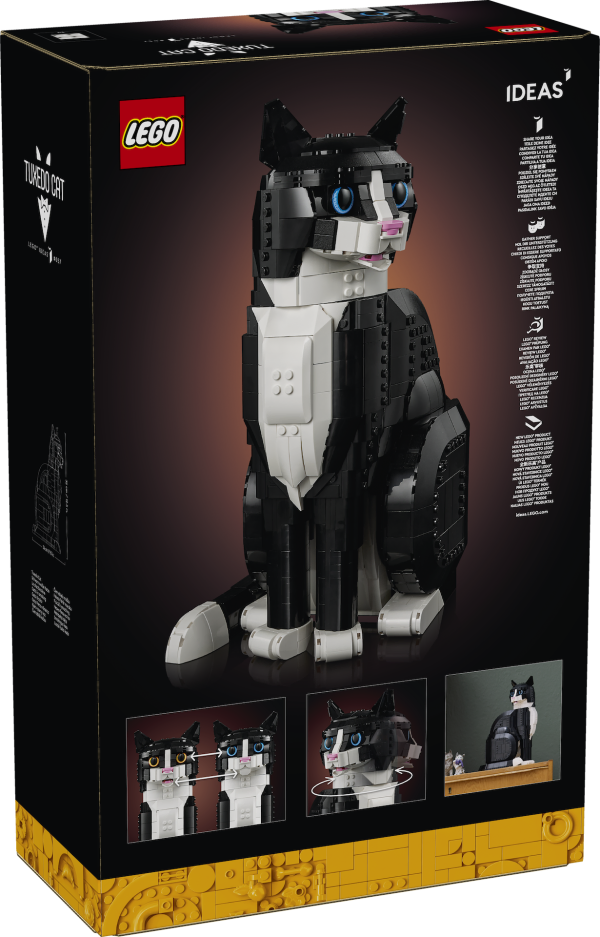 LEGO Ideas 21349 Tuxedo Cat officially revealed