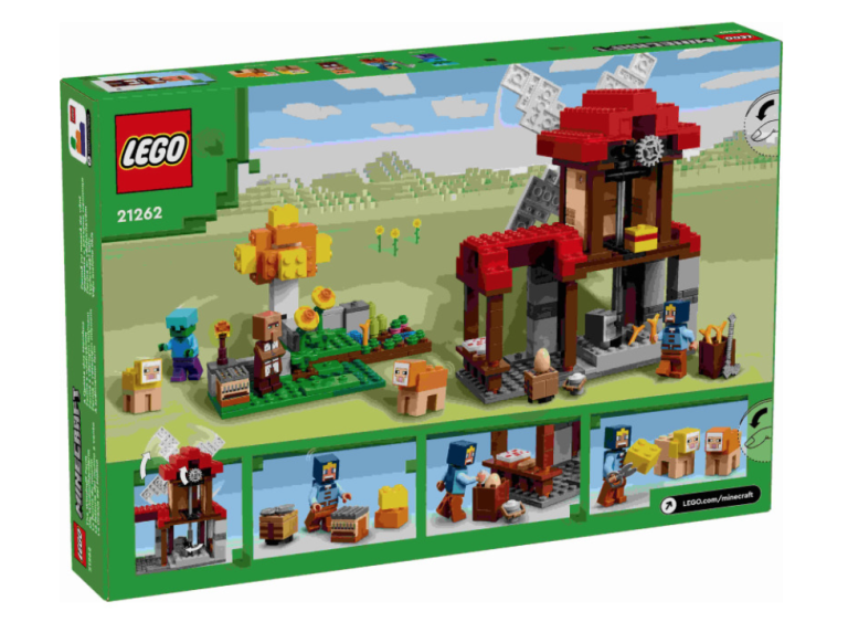 LEGO Minecraft 21262 The Windmill Farm officially revealed