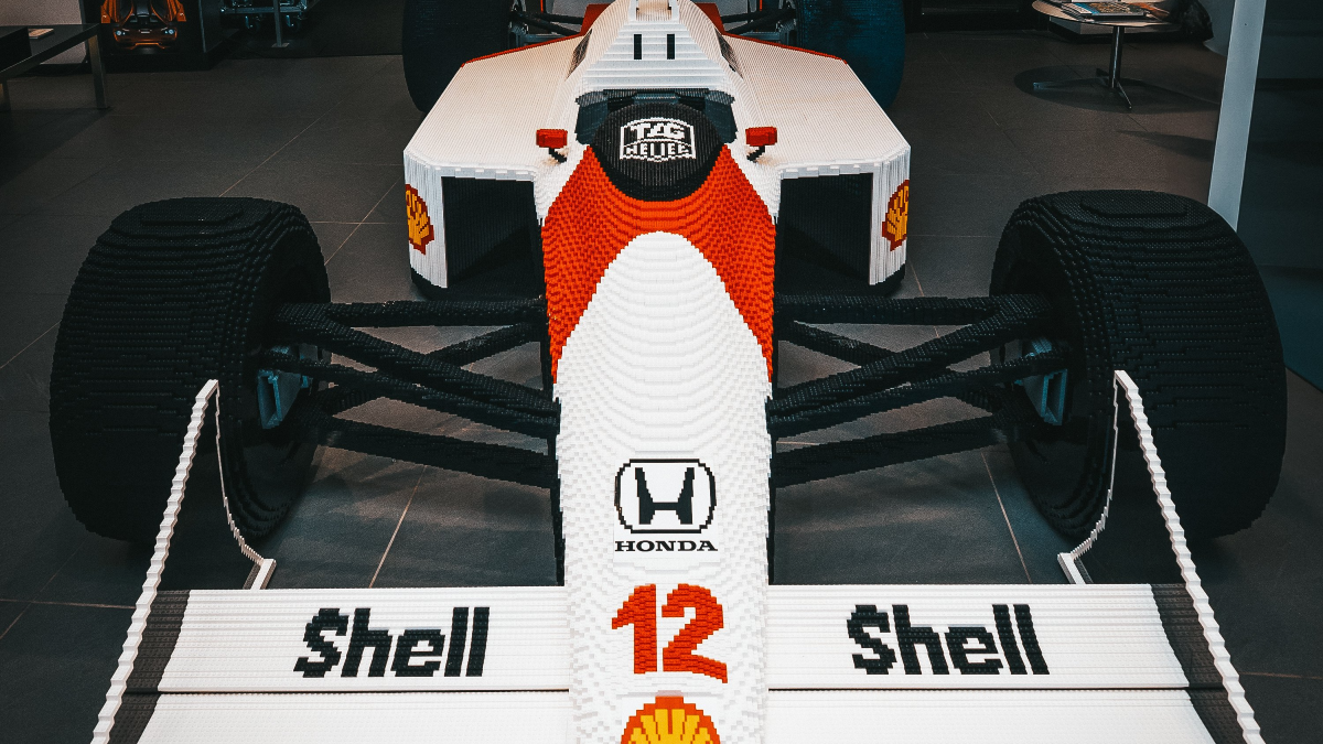 Life-size LEGO Icons 10330 McLaren MP4/4 officially revealed - Brick ...