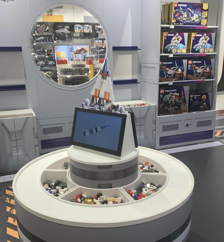 LEGO Stores jet into space with free LEGO and huge displays