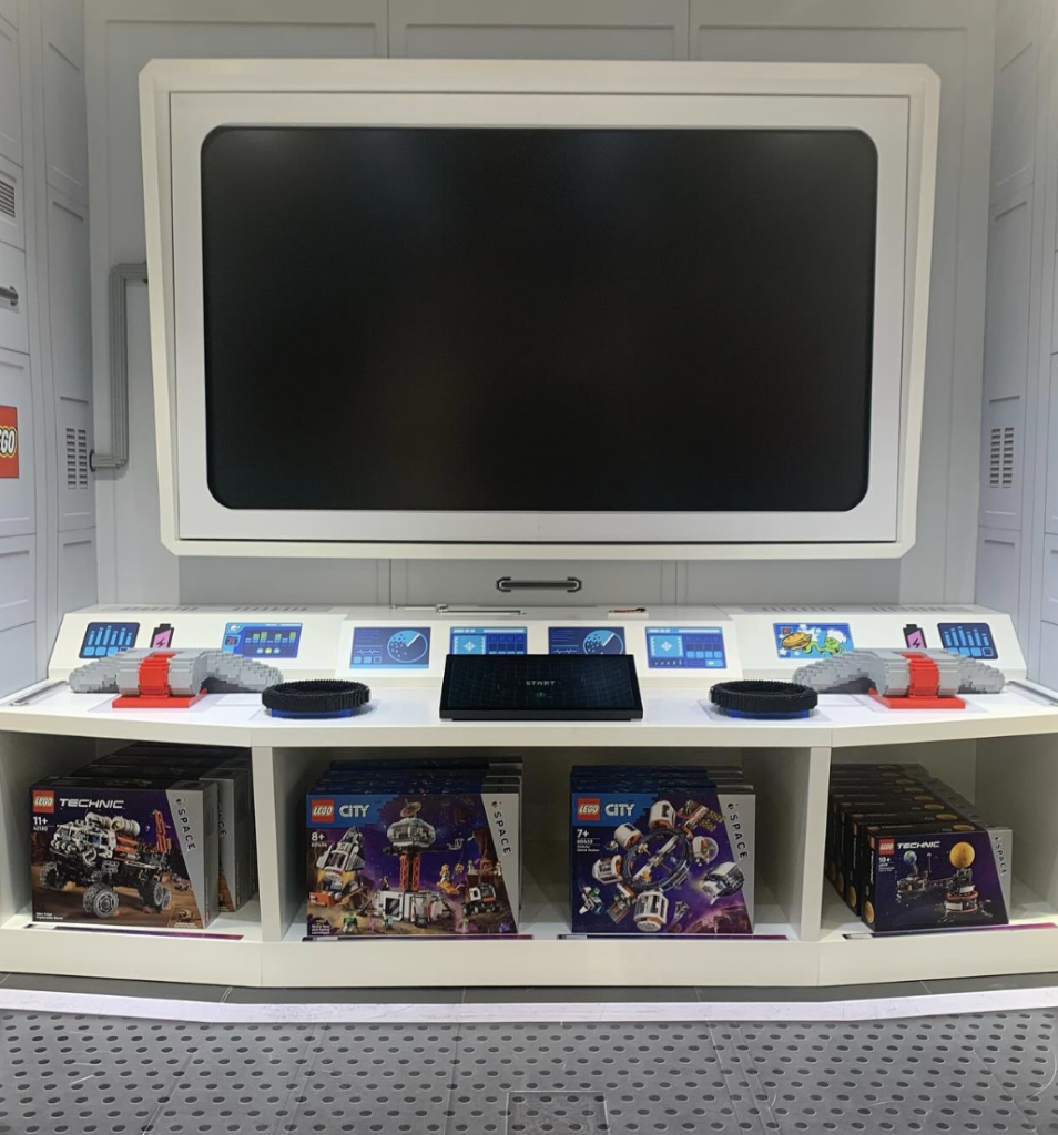 LEGO Stores jet into space with free LEGO and huge displays