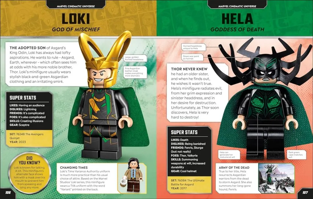 LEGO Marvel 2024 character encyclopedia minifigure revealed