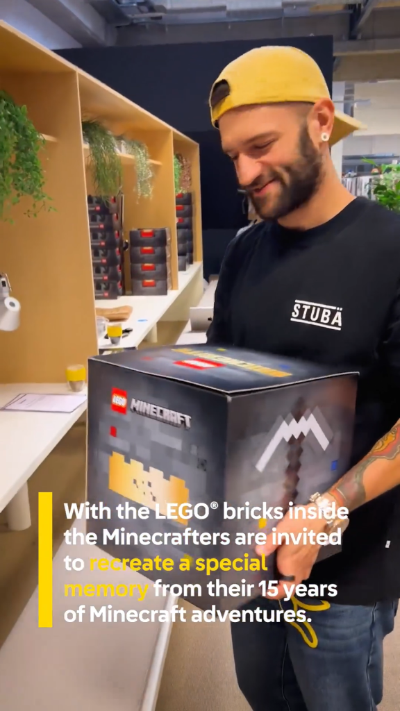 LEGO Minecraft's Brickerite is designed to be broken