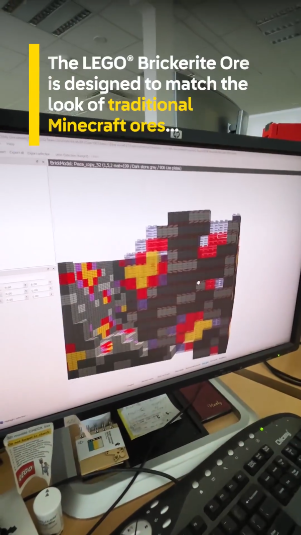 LEGO Minecraft's Brickerite is designed to be broken