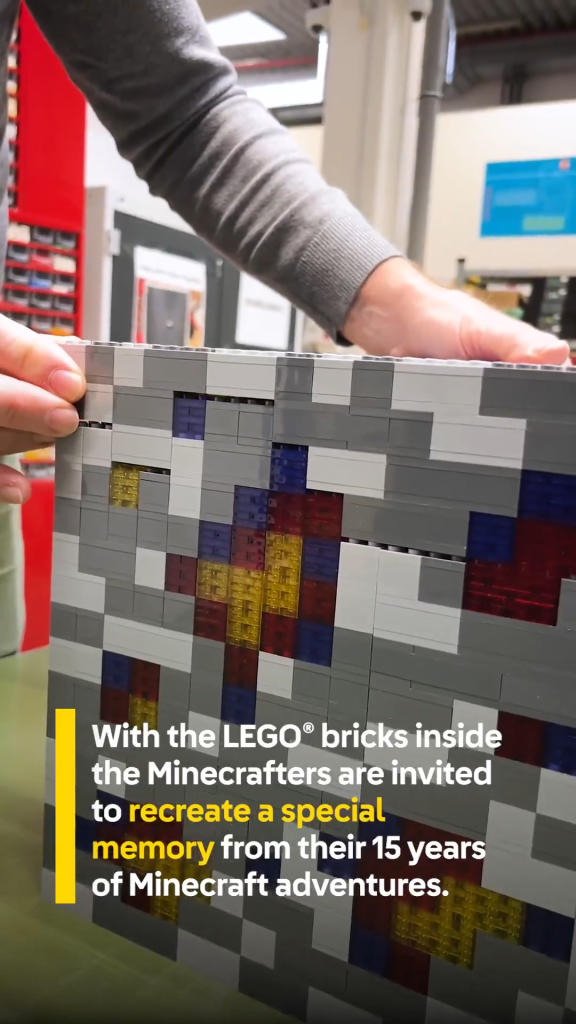 LEGO Minecraft's Brickerite is designed to be broken