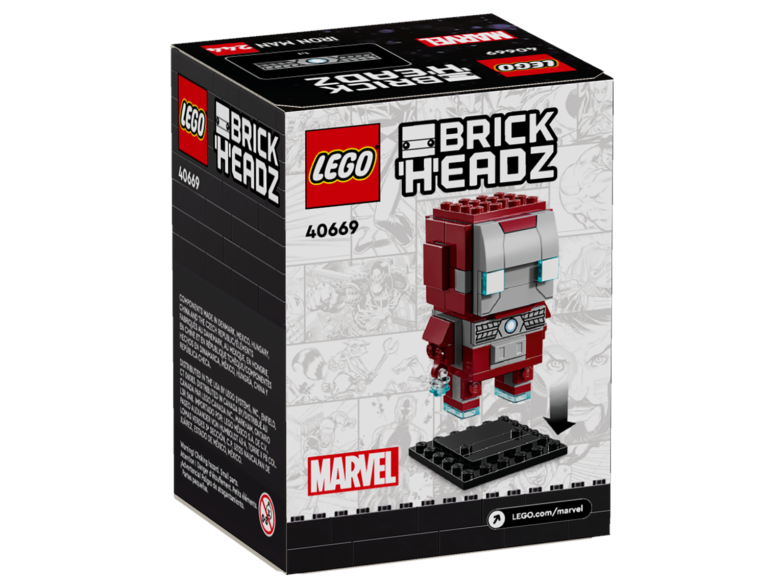 LEGO Marvel 40669 Iron Man MK 5 Figure BrickHeadz revealed