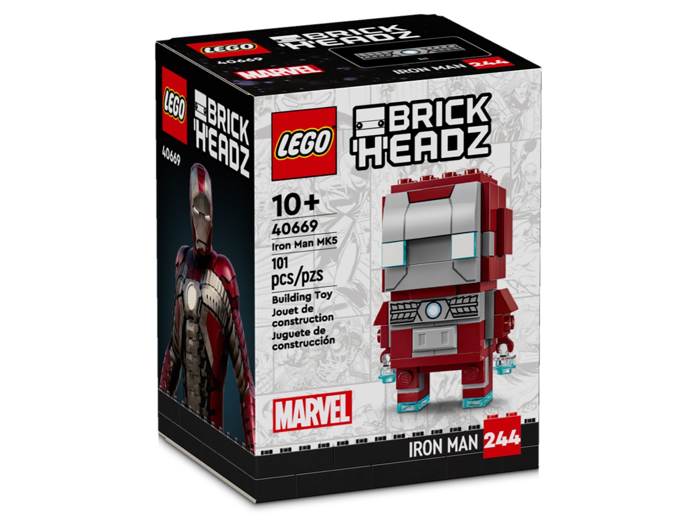 LEGO Marvel 40669 Iron Man MK 5 Figure BrickHeadz revealed