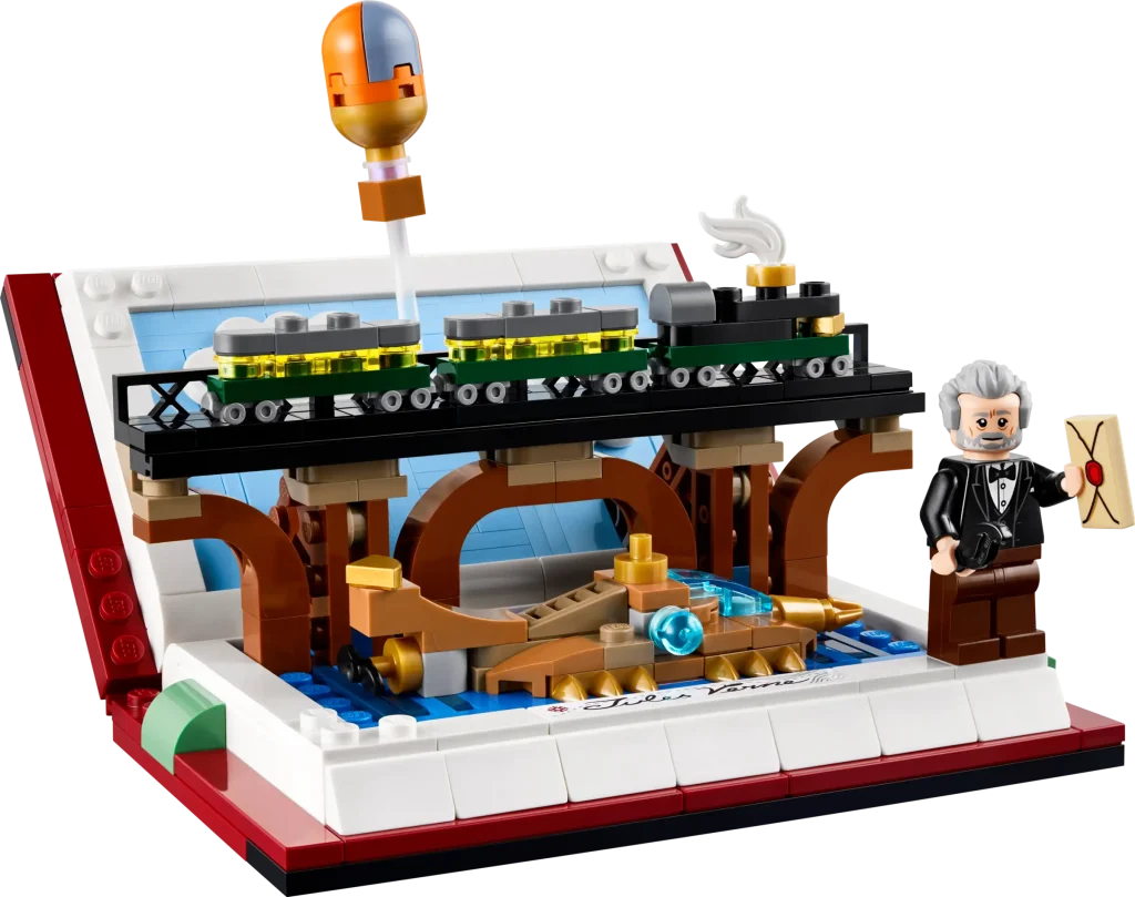 First look at LEGO 40690 Tribute to Jules Verne's Books