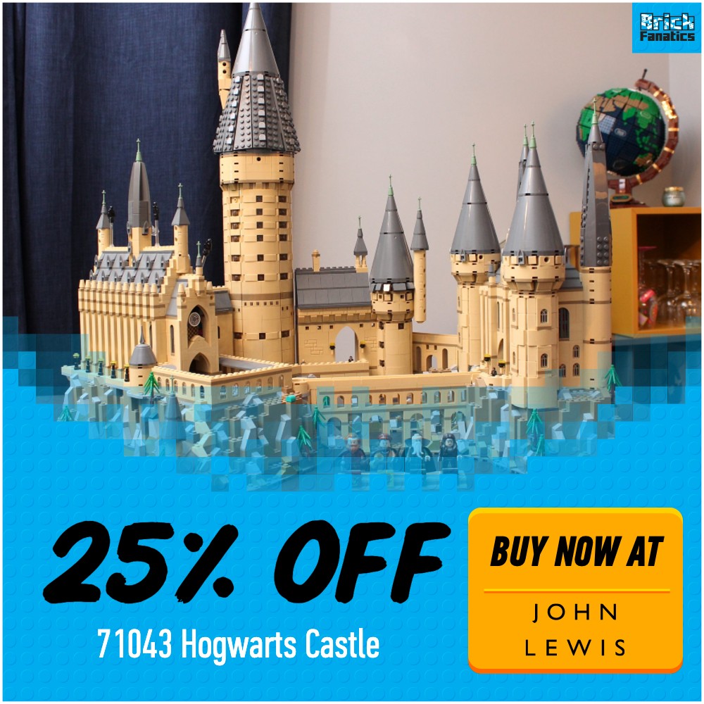 25 % nuolaida naujausiai LEGO Hario Poterio Hogvartso pilis