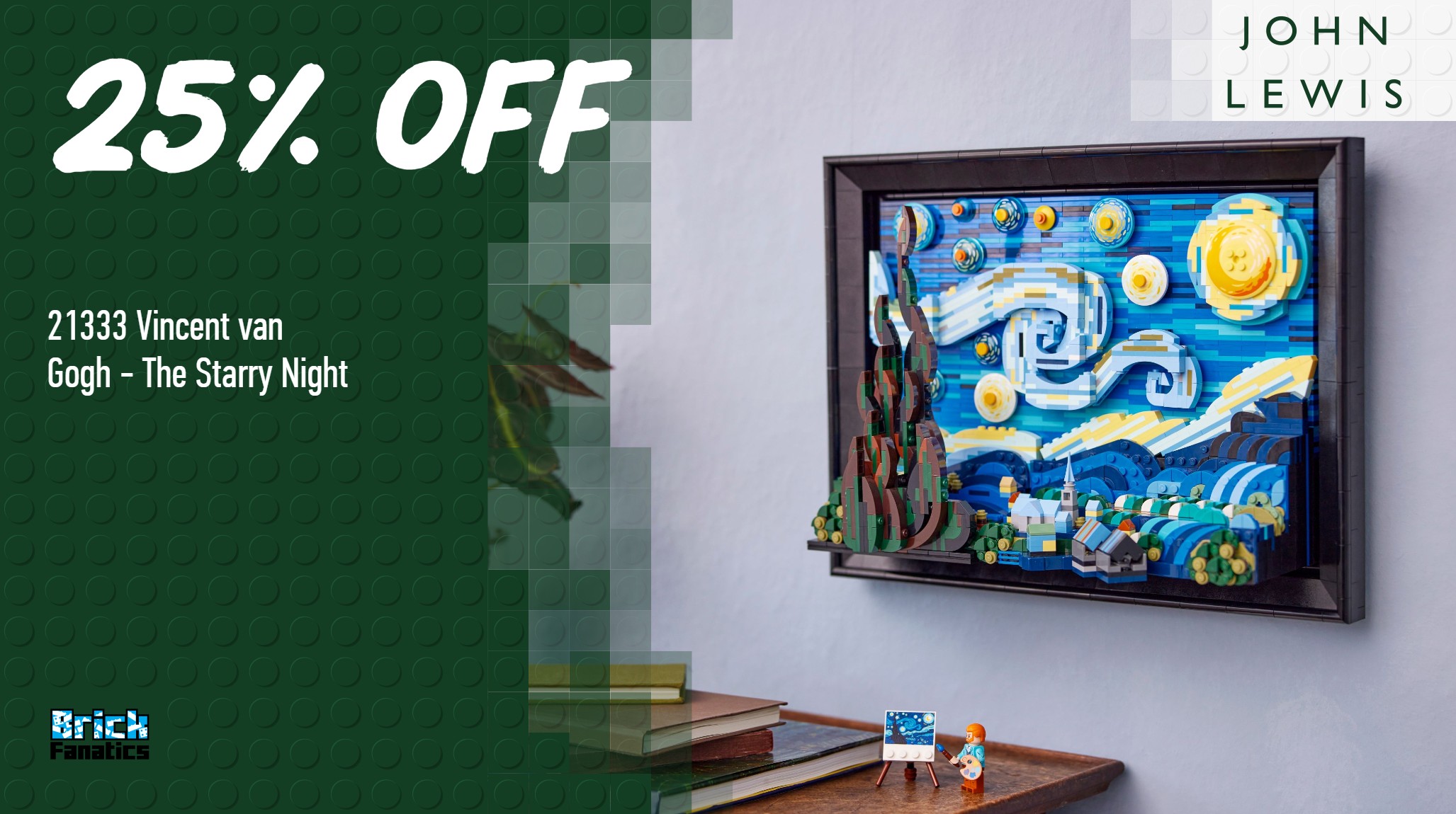 Still time to save: 25% off LEGO Ideas Van Gogh Starry Night at John ...