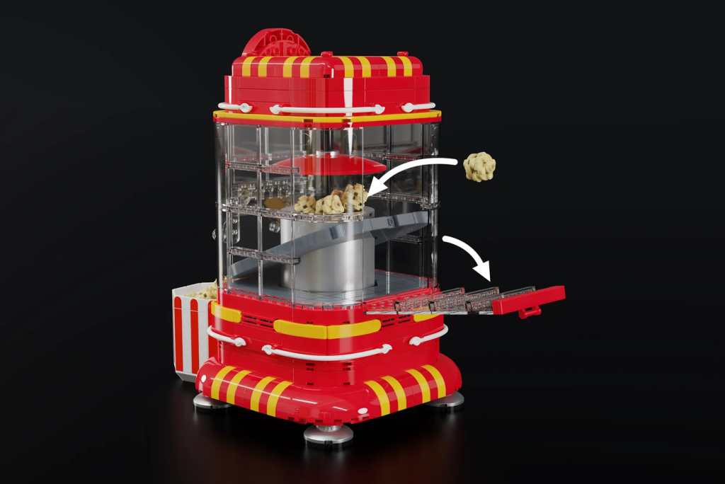 Working LEGO popcorn machine wants to join your home cinema