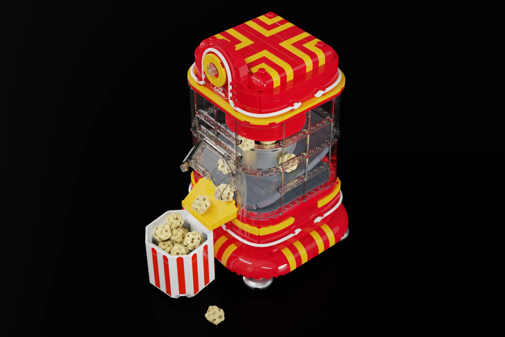 Working LEGO popcorn machine wants to join your home cinema