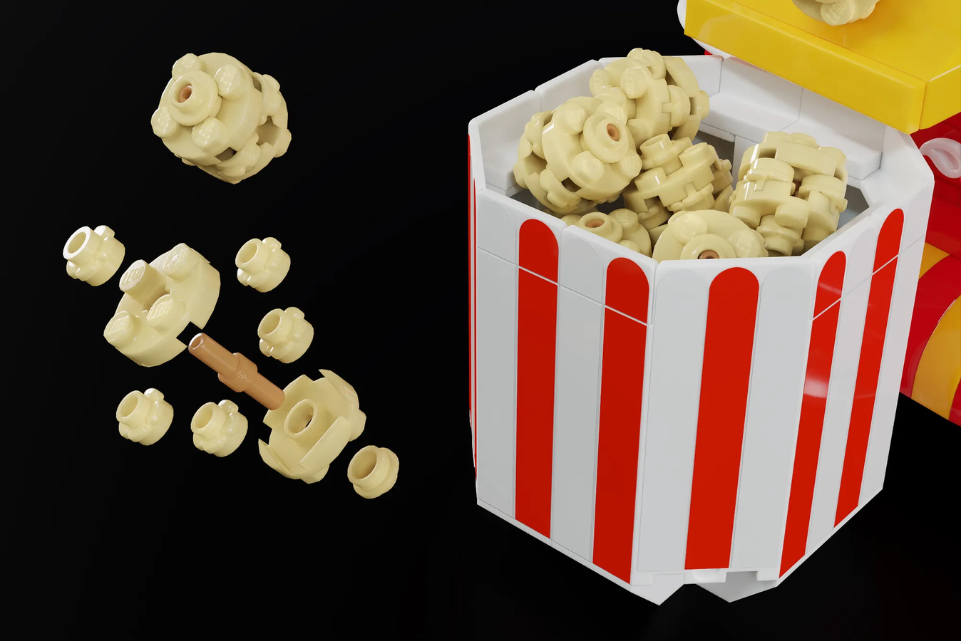 Working LEGO popcorn machine wants to join your home cinema