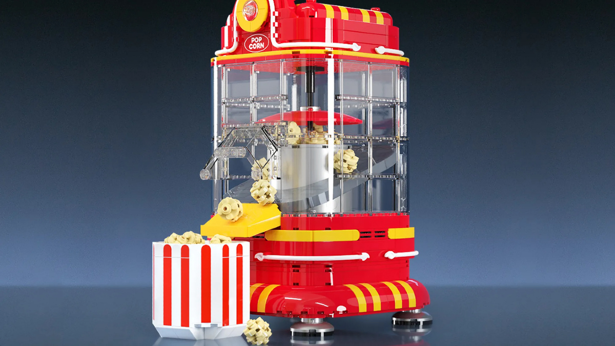 Working LEGO popcorn machine wants to join your home cinema