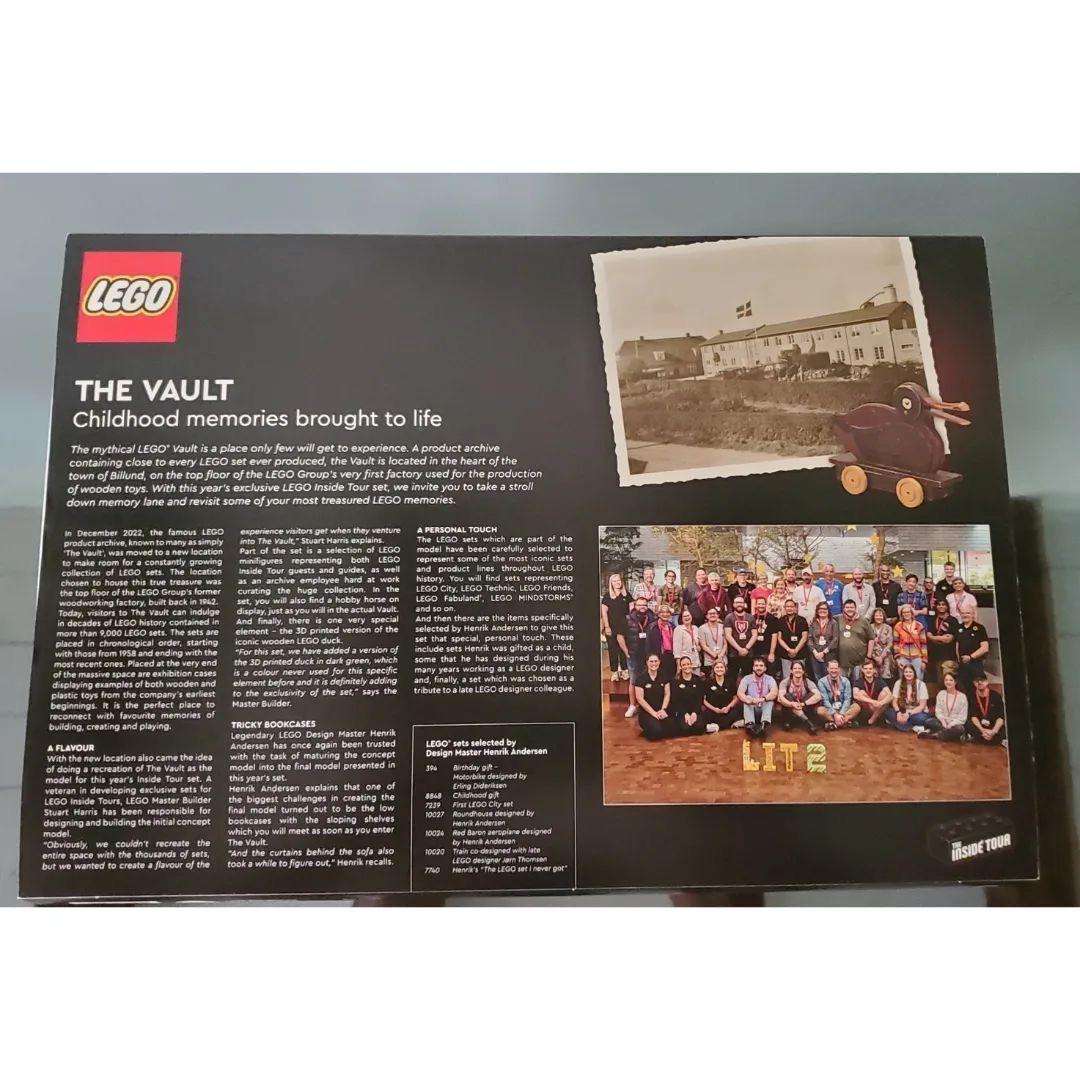 First images of LEGO Inside Tour 2024 set The Vault Memory Lane