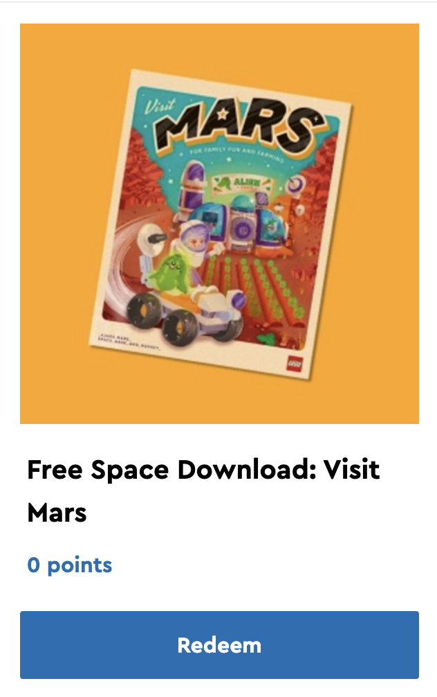 Free LEGO space posters, now available for LEGO Insiders