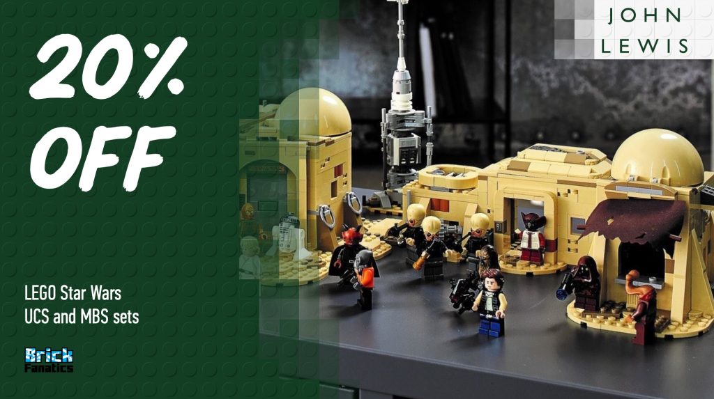 Trio of LEGO Star Wars icons, now reduced at John Lewis