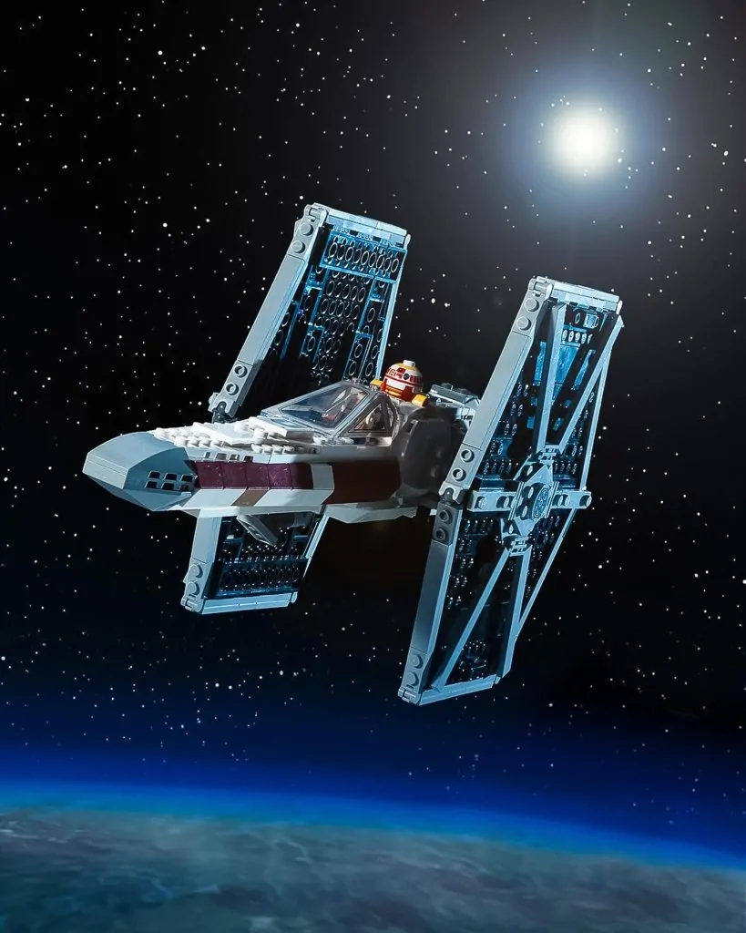 First look at LEGO Dark Falcon, TIE Wing, X-Fighter in hand