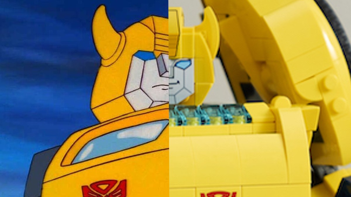 Comparing LEGO Transformers 10338 Bumblebee to its on-screen ...