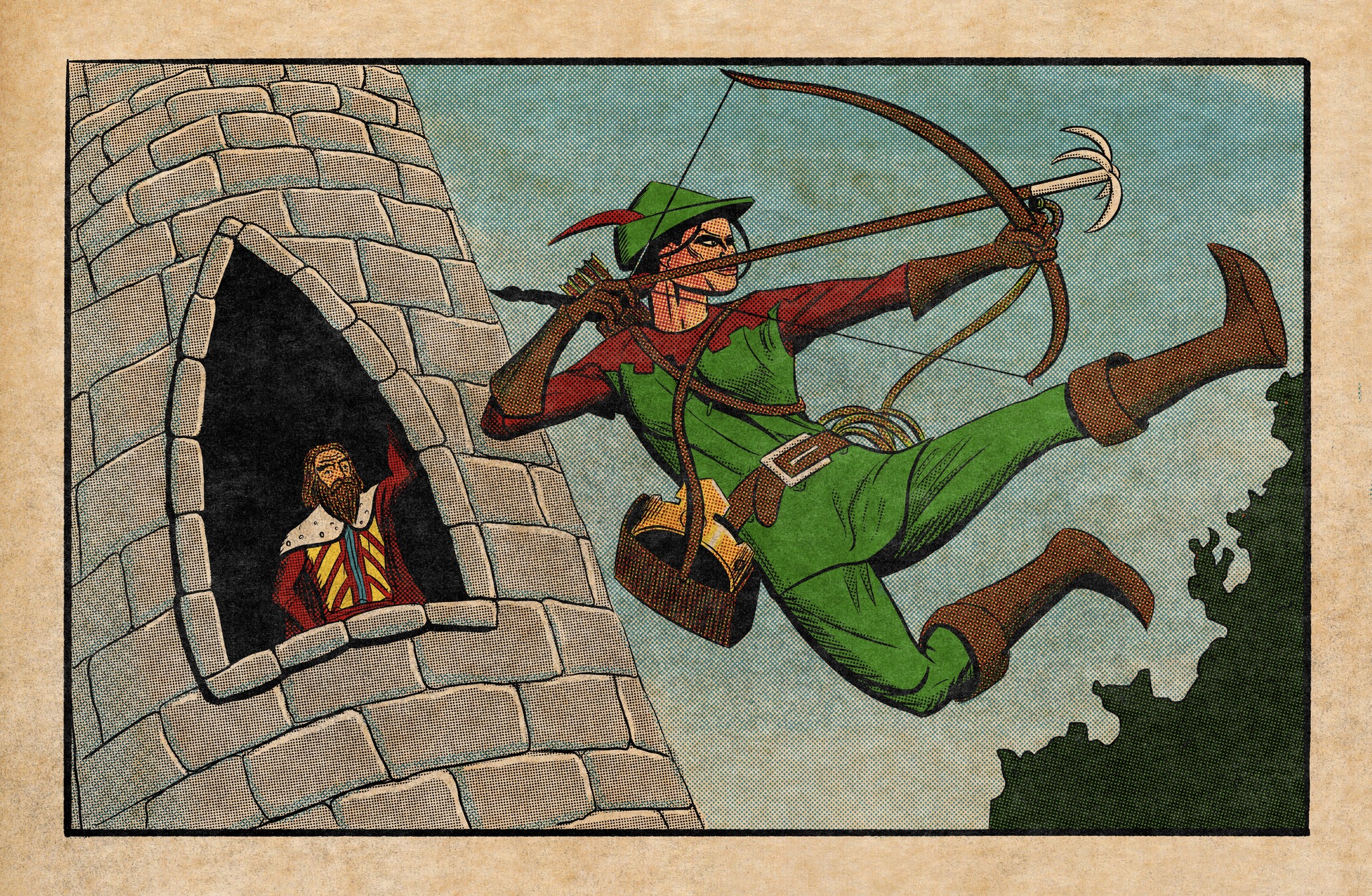 Artist brings LEGO Castle characters to life in medieval-style drawings