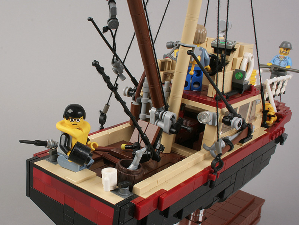 LEGO designer created his own Jaws Orca model years ago