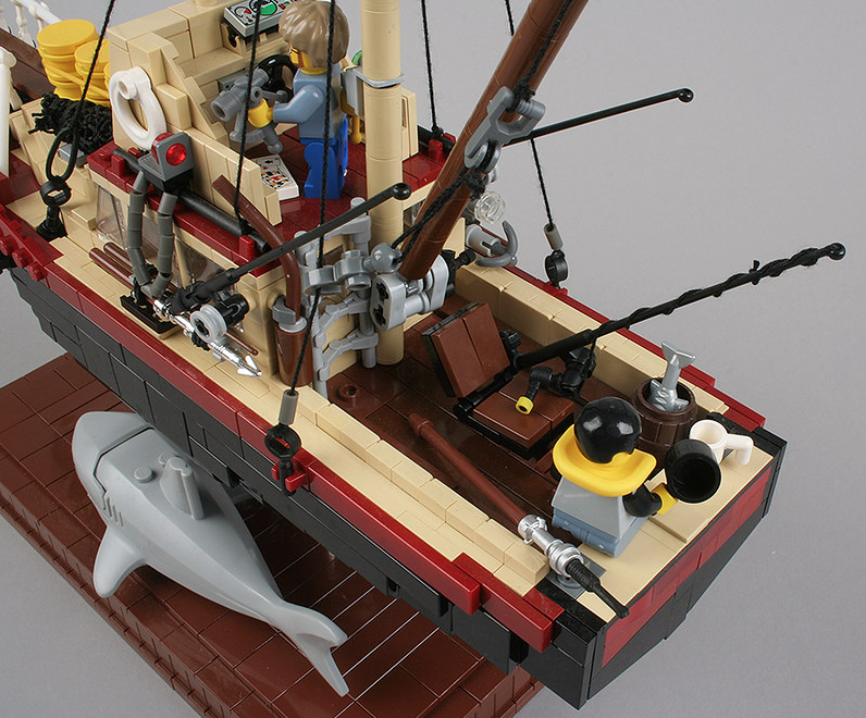 LEGO designer created his own Jaws Orca model years ago