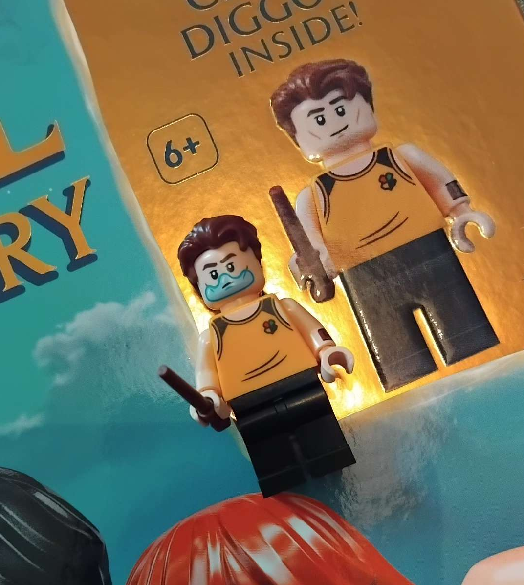 New LEGO Harry Potter Visual Dictionary minifigure has a unique face print