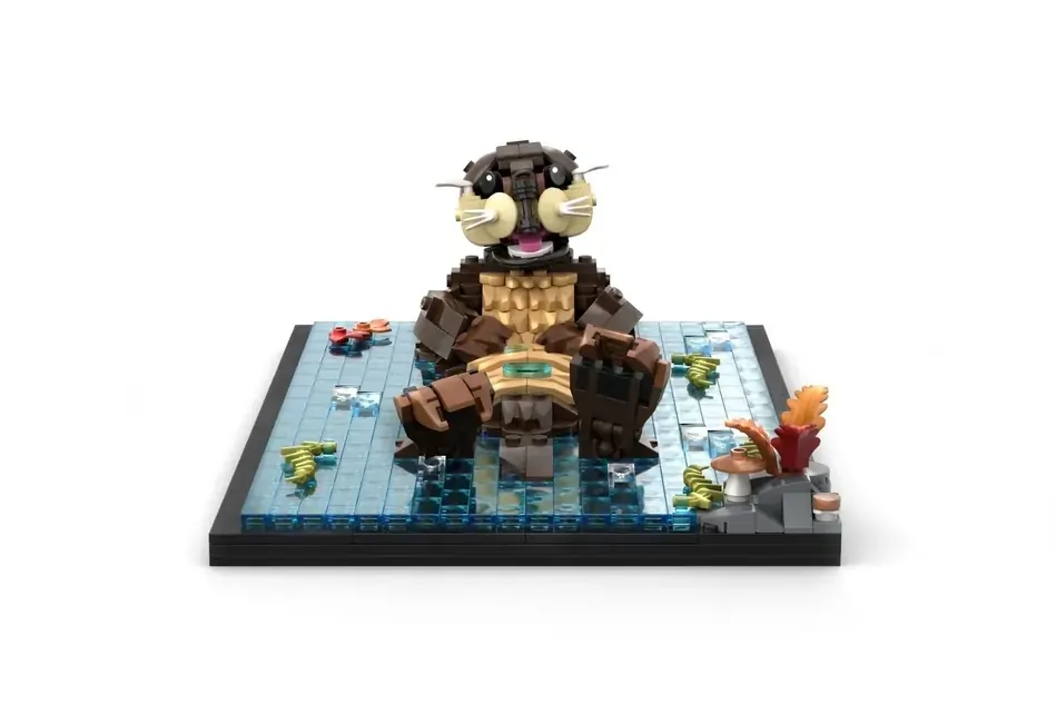 LEGO Sea Otter captures the hearts of 10,000 voters on LEGO Ideas