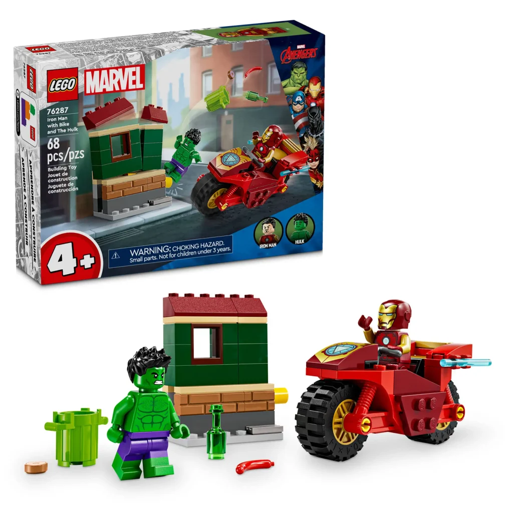 LEGO 76287 Iron Man with Bike and The Hulk price confirmed