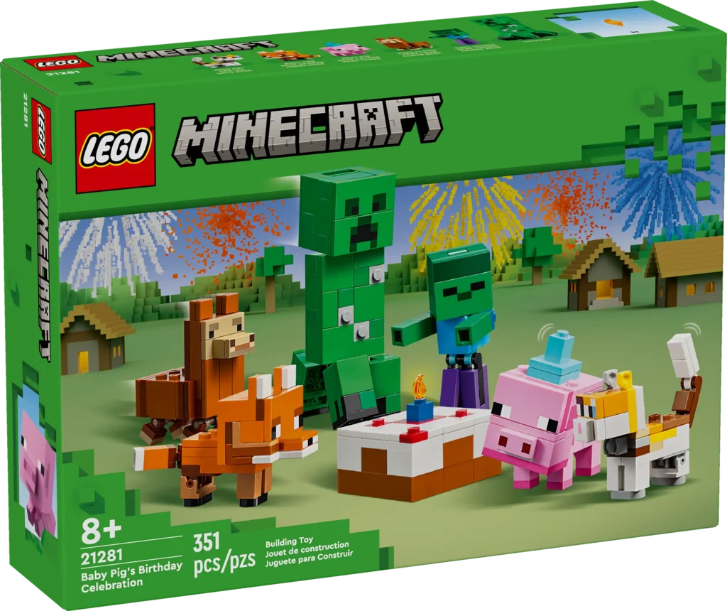 LEGO Minecraft 21281 Baby Pig Birthday Celebration revealed