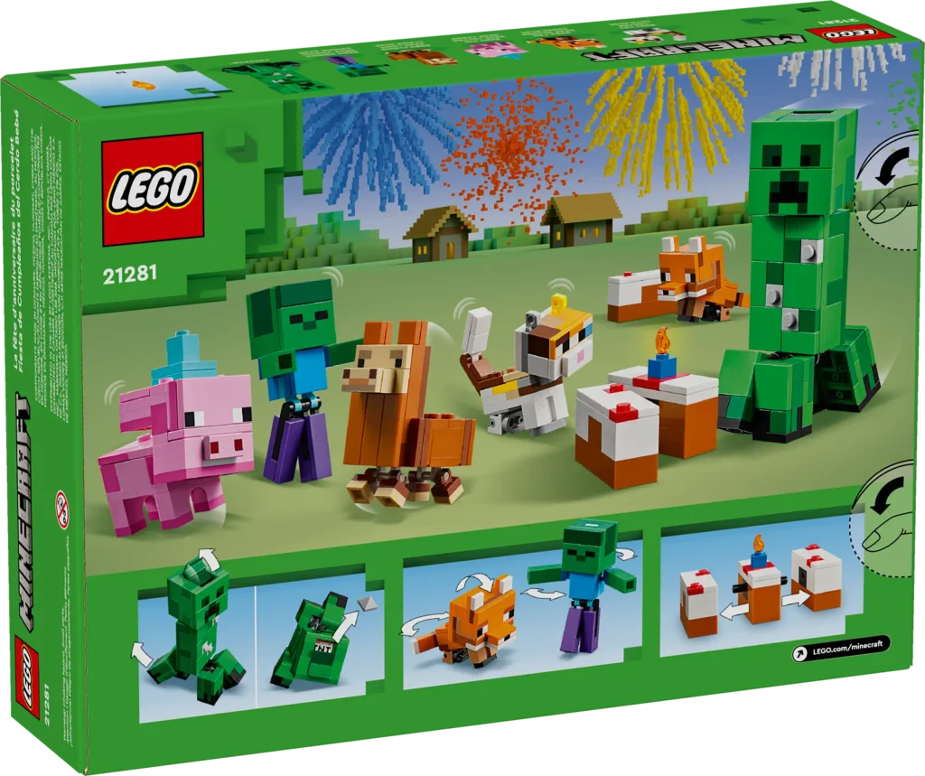 LEGO Minecraft 21281 Baby Pig Birthday Celebration revealed