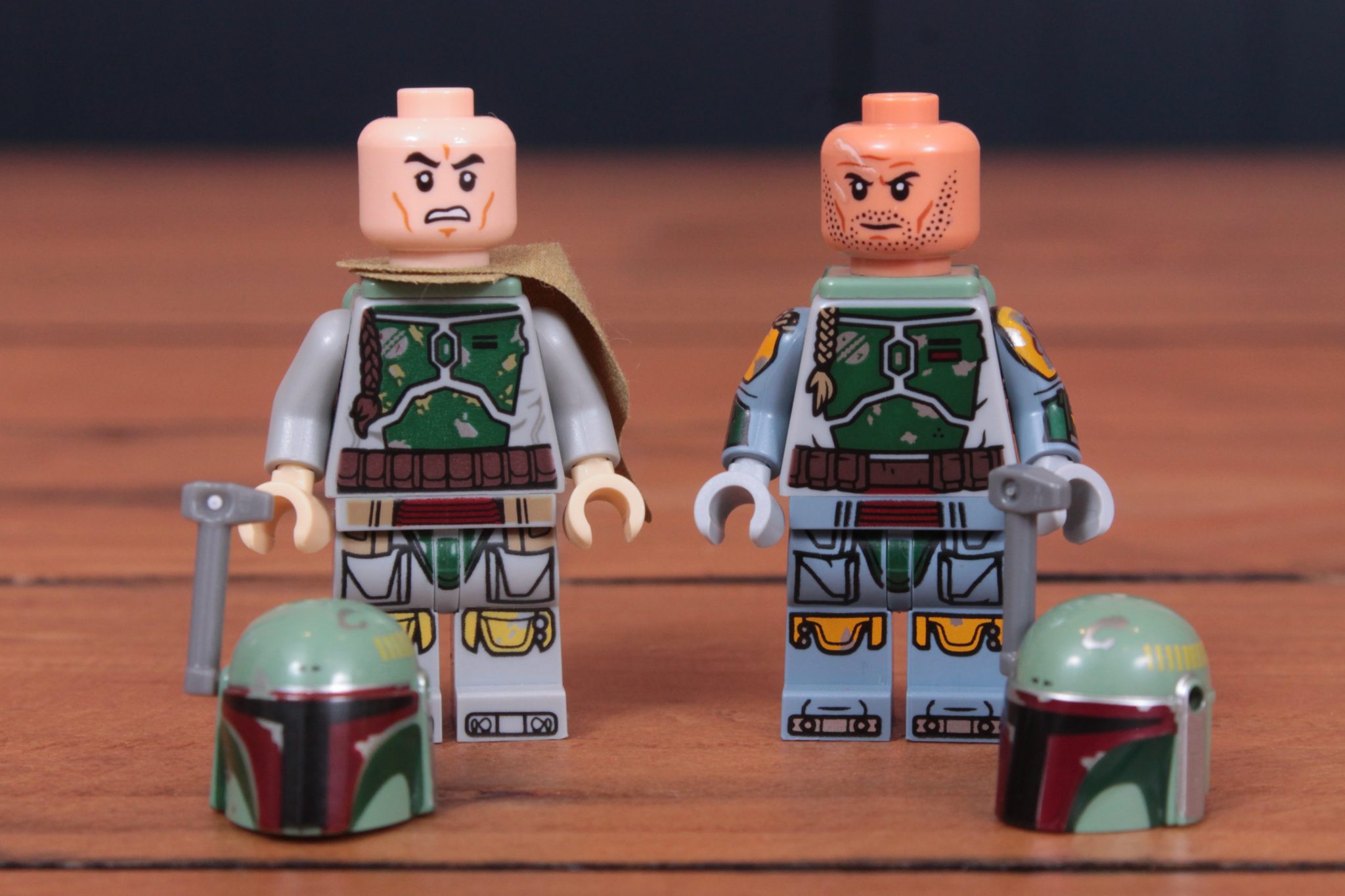 LEGO Star Wars 75396 Desert Skiff minifigures: old vs. new