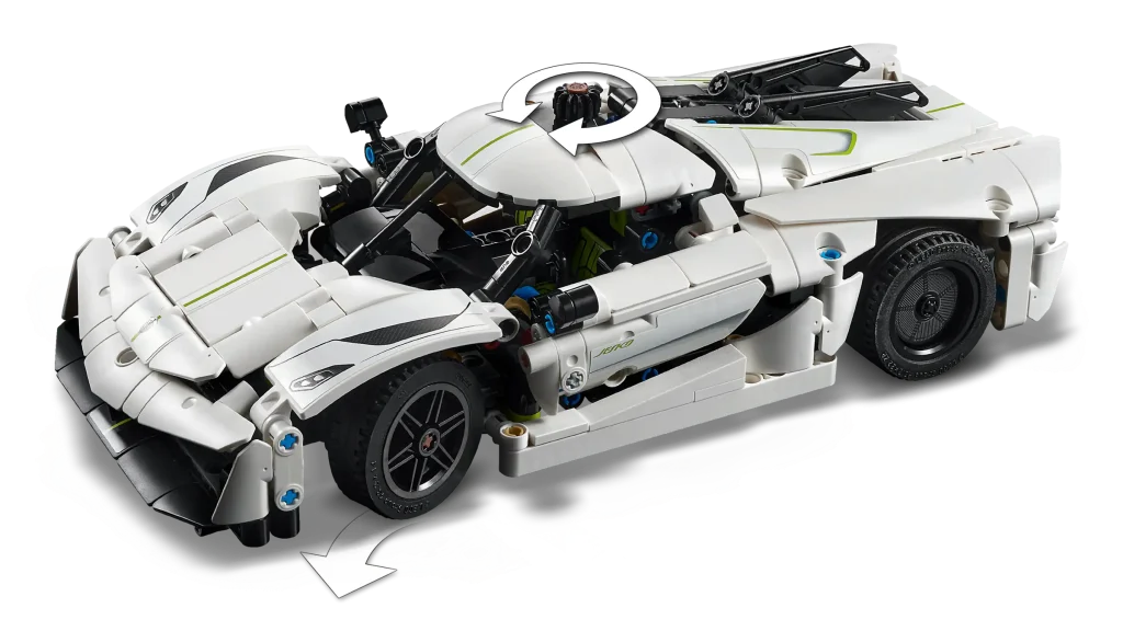 LEGO Technic 42184 Koenigsegg Jesko Absolut White revealed