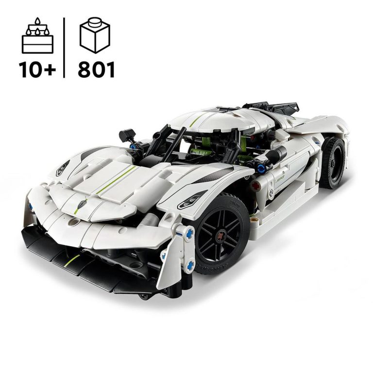 First look at LEGO Technic 42184 Koenigsegg Jesko in white