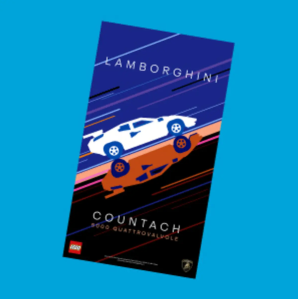 Free LEGO 10337 Lamborghini Countach posters launch online