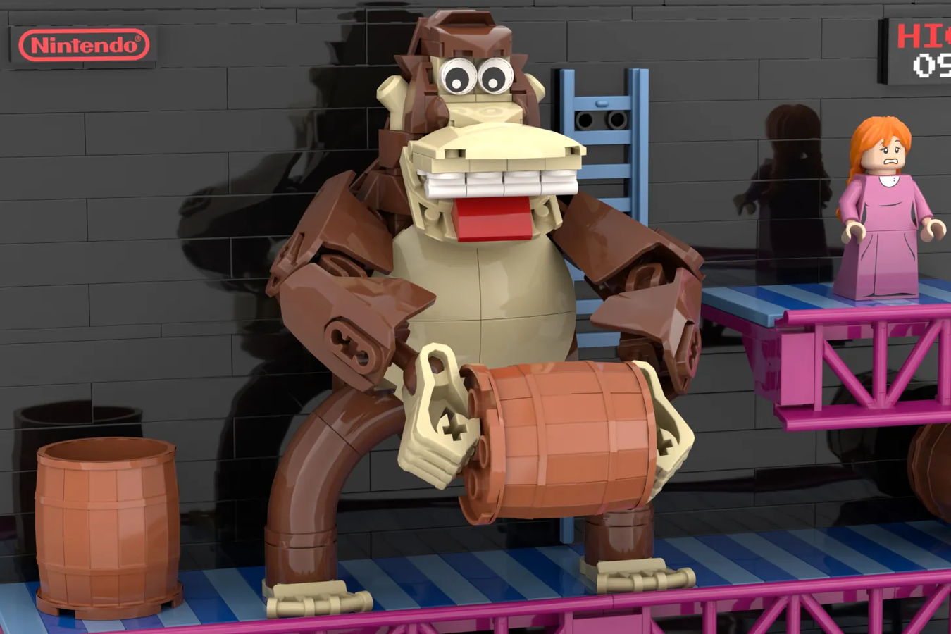 LEGO Donkey Kong wants to be your next retro arcade set