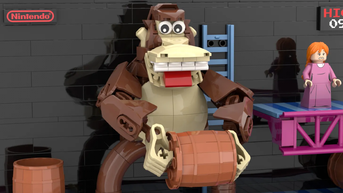 LEGO Donkey Kong wants to be your next retro arcade set