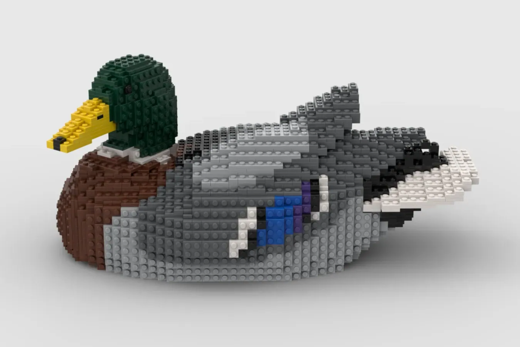 Life-sized LEGO mallard quacks its way to 10K on LEGO Ideas
