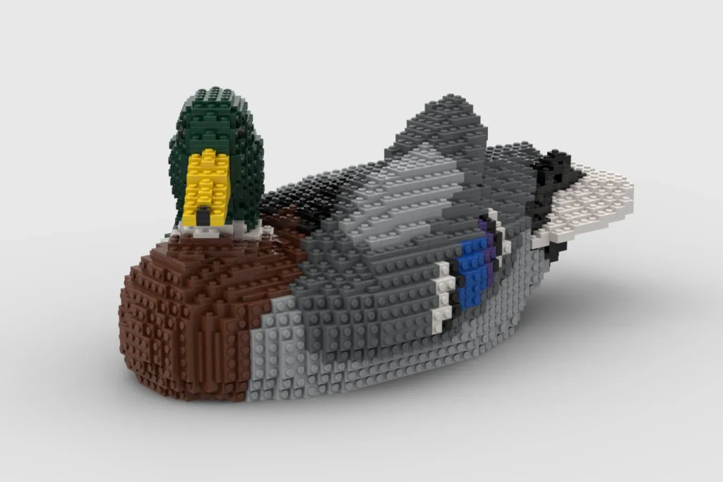 Life-sized LEGO mallard quacks its way to 10K on LEGO Ideas