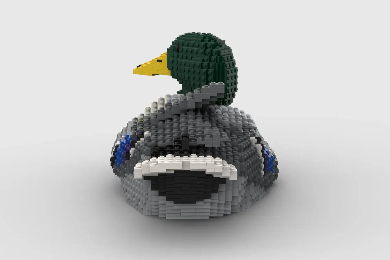 Life-sized LEGO mallard quacks its way to 10K on LEGO Ideas