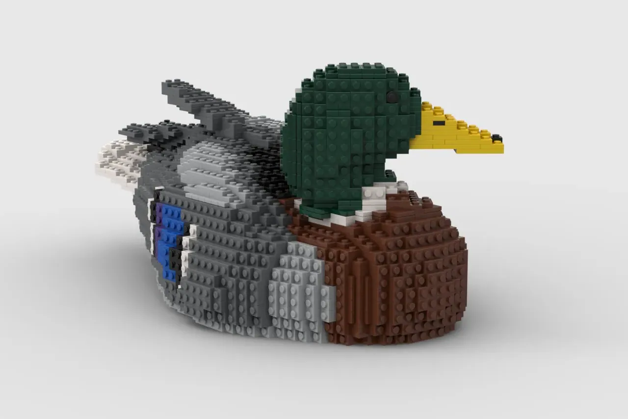 Life-sized LEGO mallard quacks its way to 10K on LEGO Ideas